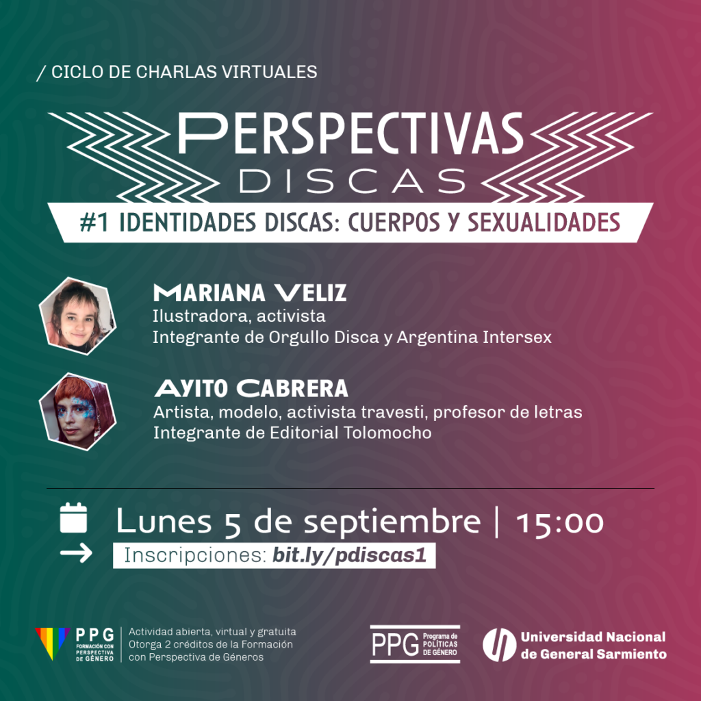 Inscripción para el conversatorio virtual "Identidades discas: cuerpos ...